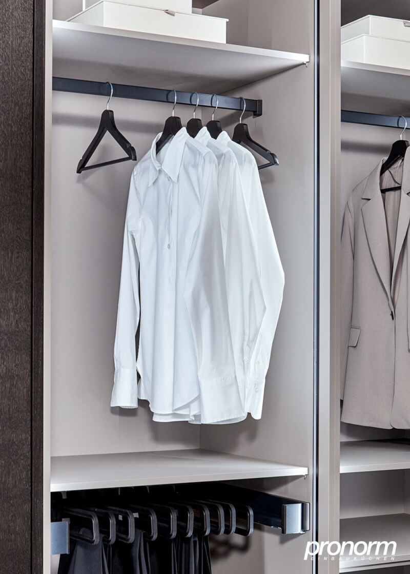 Begehbarer Kleiderschrank auf einem neuen Level – pronorm